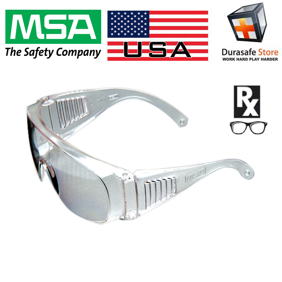 MSA 697500 Plant Visor Over-Spectacles Clear Lens Safety Glasses ...