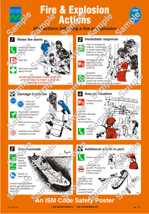 MARITIME PROGRESS - UK 1031WV Safety Poster for Fire & Explosion ...