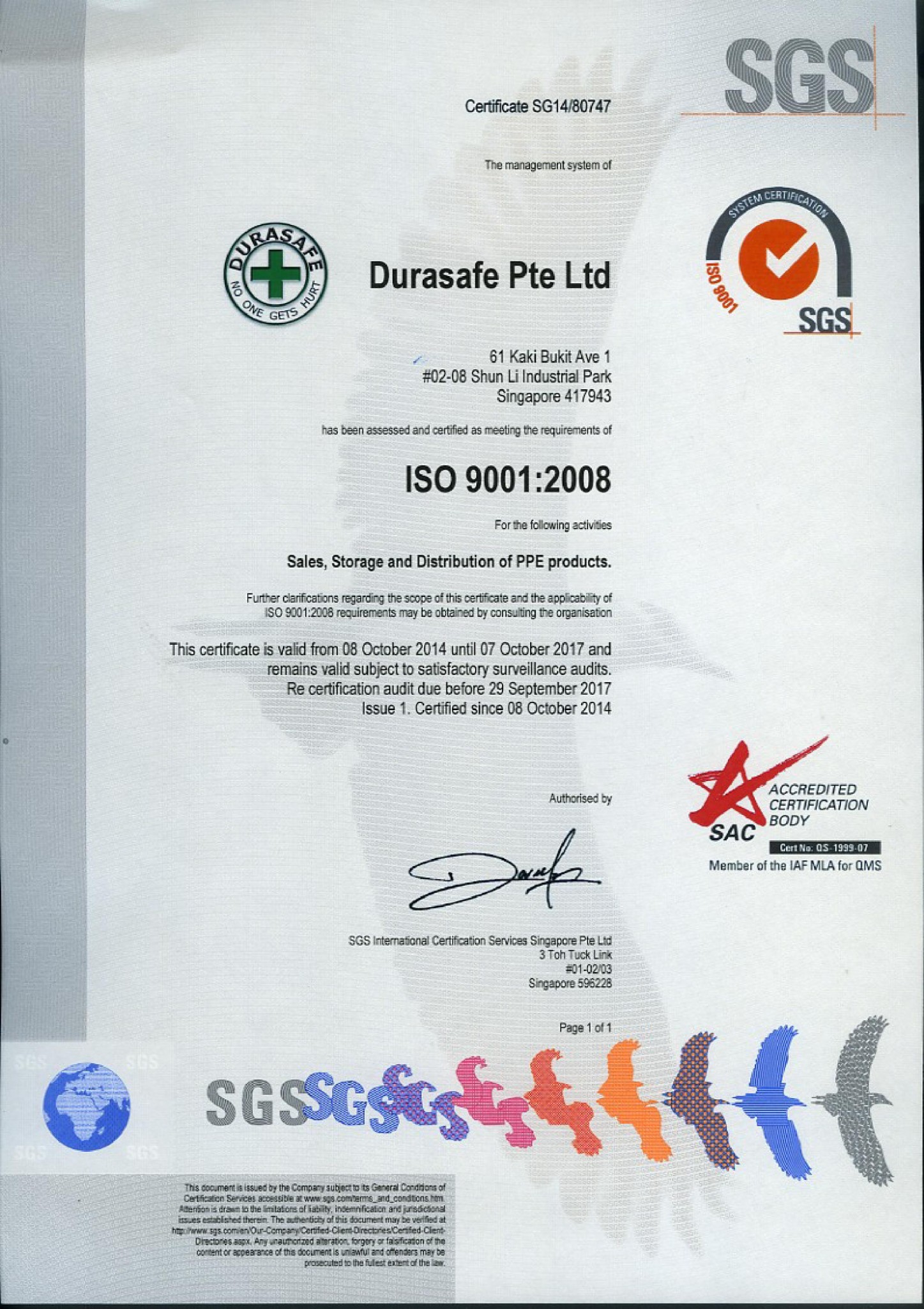 SGS - Durasafe Shop