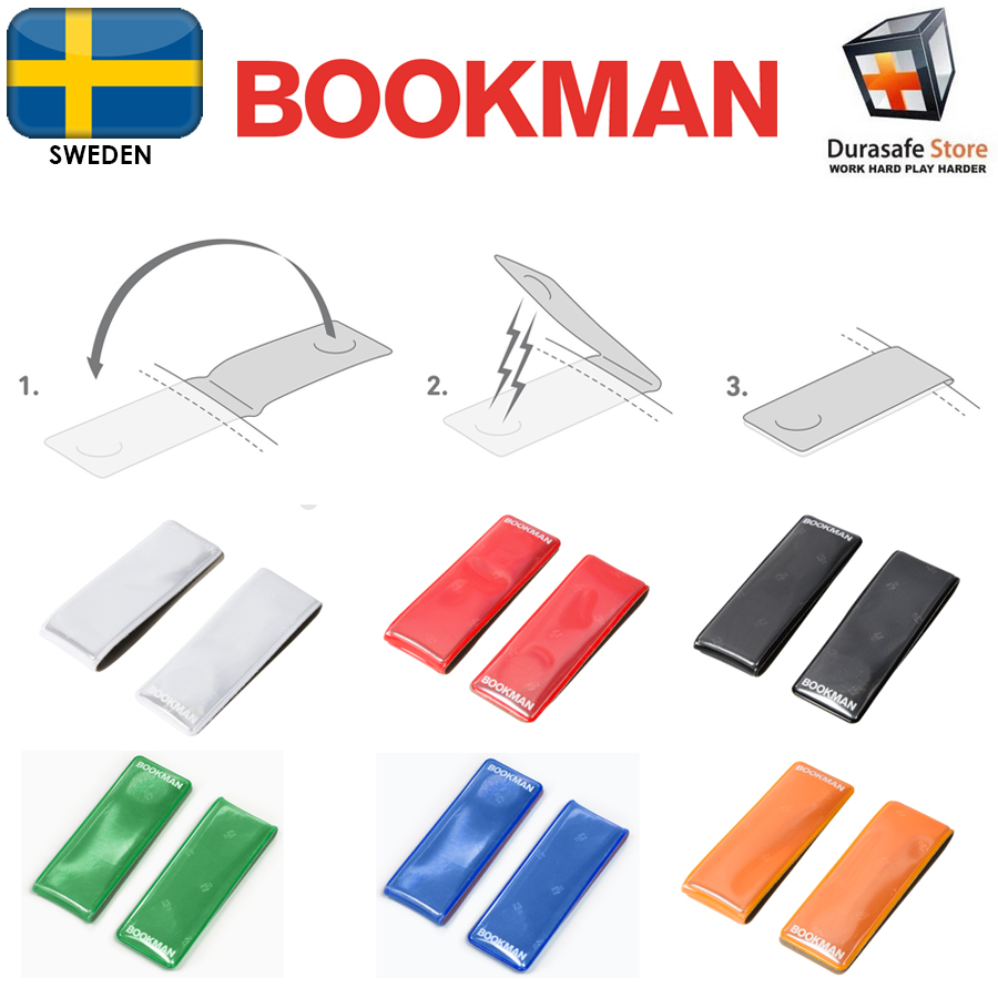 Bookman Clip-On Reflectors White, Red, Blue, Green, Orange, Black ...