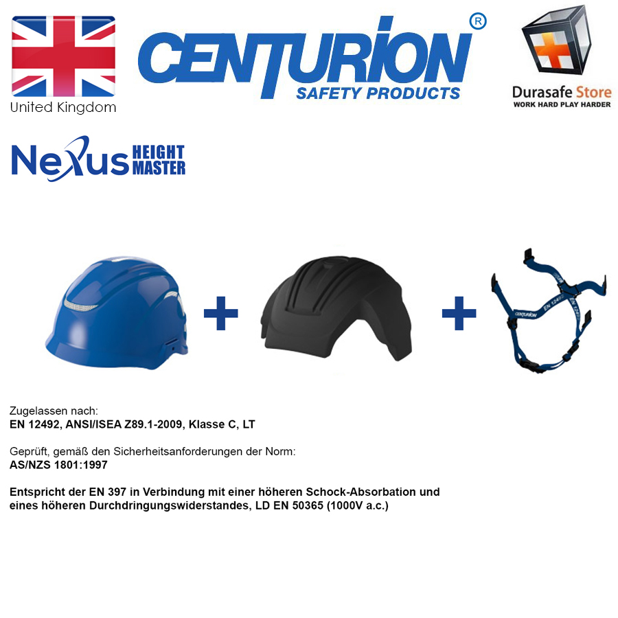 CENTURION NEXUS EN 12492 4 point Harness, Blue/Black - Thailand Best ...