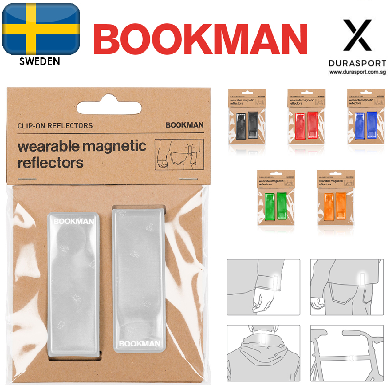 Bookman Clip-On Reflectors White, Red, Blue, Green, Orange, Black ...