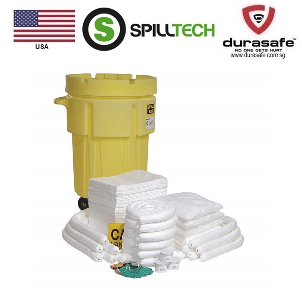 SPILLTECH SPKO-95-WD Oil-Only 95-Gallon DOT-Approved OverPack Spill Kit ...